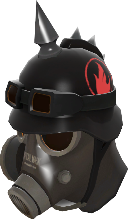 File:RED Smoking Skid Lid.png - Official TF2 Wiki | Official Team ...