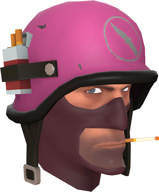 File:Painted Full Metal Helmet FF69B4 Spy.png - Official TF2 Wiki ...