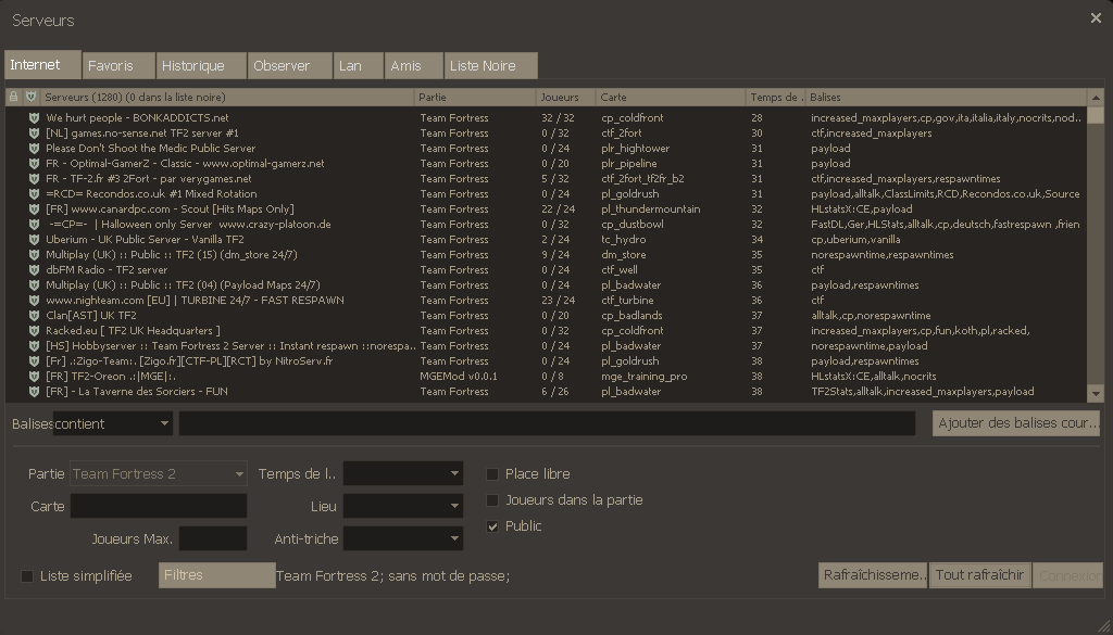 Navigateur de serveurs - Official TF2 Wiki | Official Team Fortress Wiki