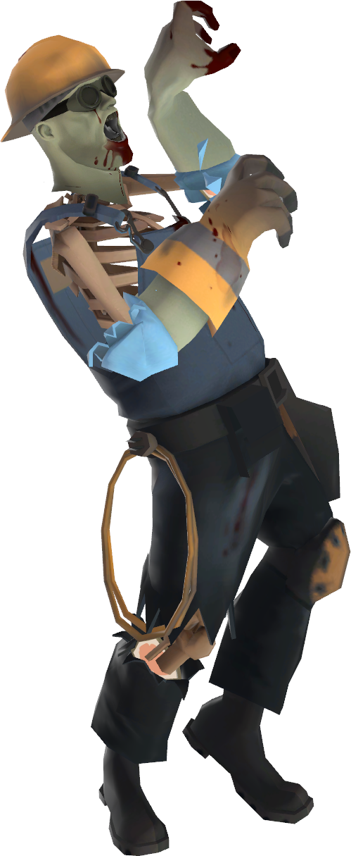 File:Zombified Engineer BLU.png - Official TF2 Wiki | Official Team ...