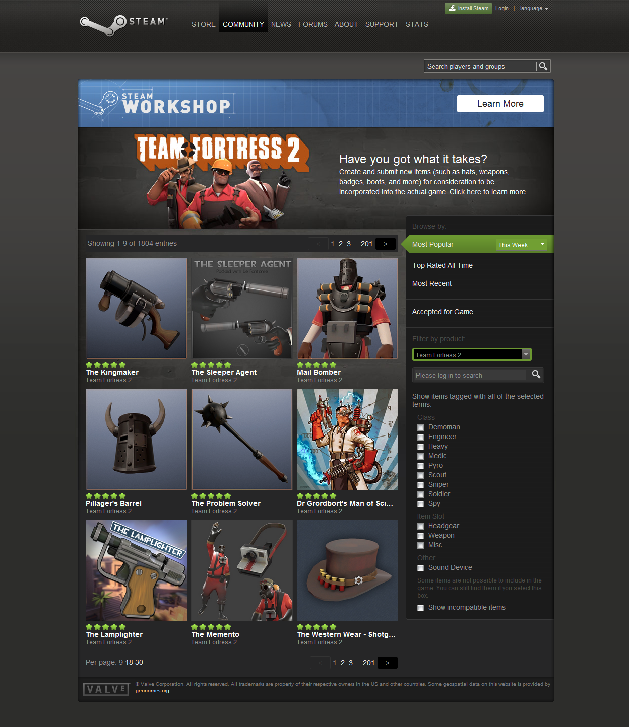File:Steam workshop.png - Official TF2 Wiki | Official Team Fortress Wiki