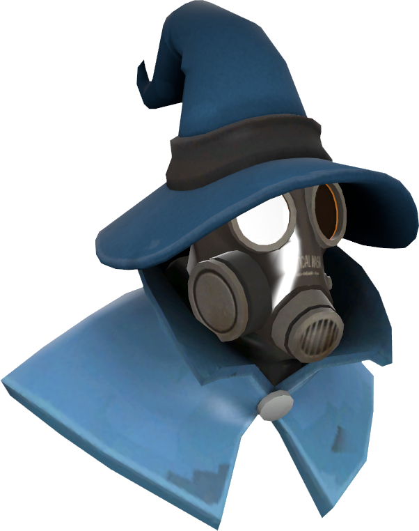 File:BLU Seared Sorcerer Hat and Cape Only.png - Official TF2 Wiki ...