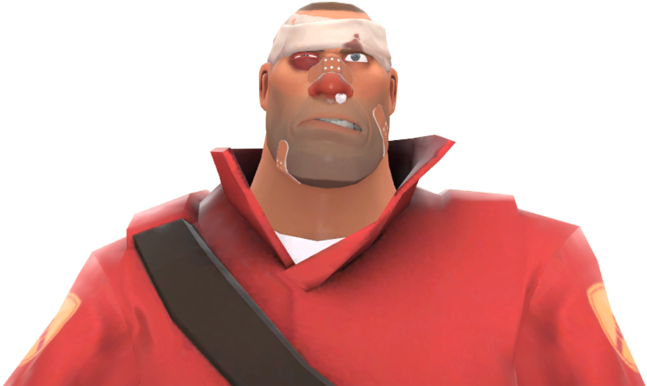 File:Soldier Beaten and Bruised.png - Official TF2 Wiki | Official Team ...