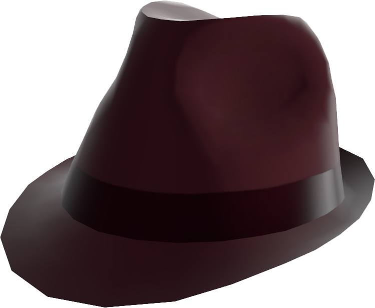 File:Painted Fancy Fedora 3B1F23.png - Official TF2 Wiki | Official ...