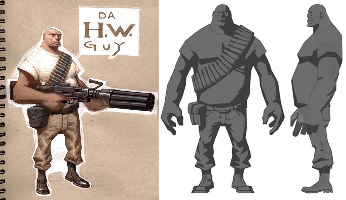 File:Heavyprofileconcept.png - Official TF2 Wiki | Official Team ...