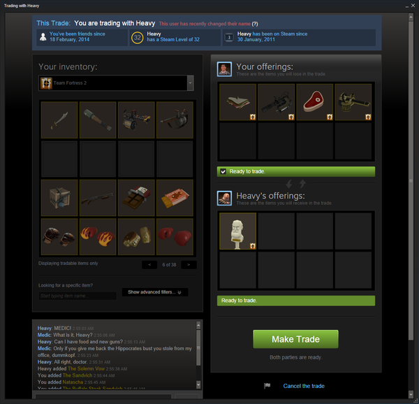 Trading - Official TF2 Wiki | Official Team Fortress Wiki